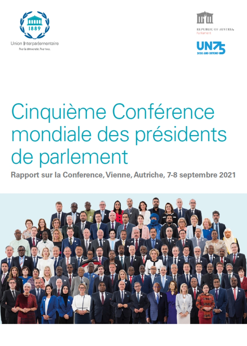 Cinquième Conférence mondiale des présidents de parlement Rapport ...