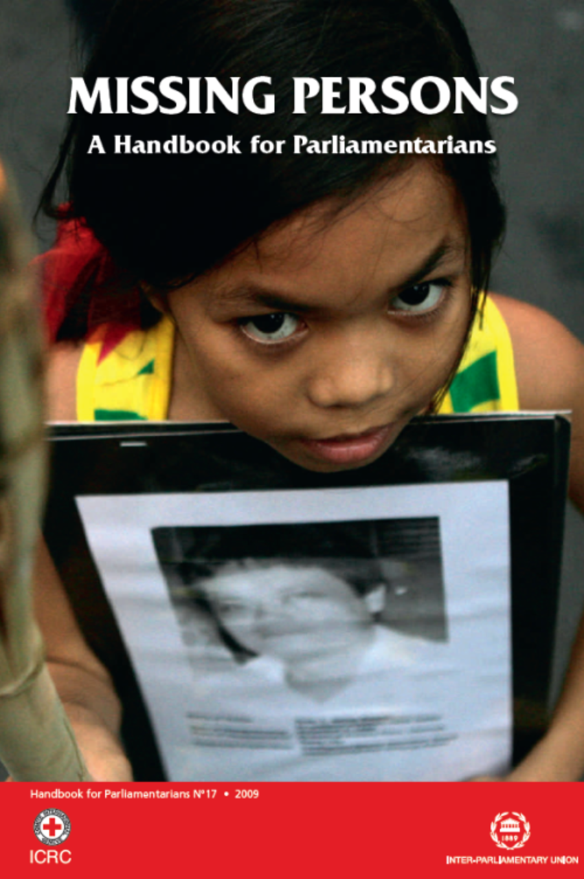Missing persons. A Handbook for Parliamentarians | Inter-Parliamentary ...