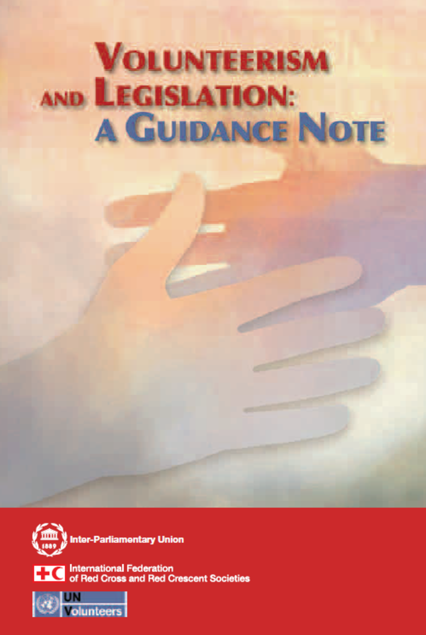 Volunteerism and Legislation: A Guidance Note | Inter-Parliamentary Union