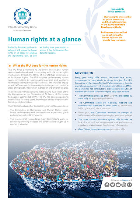 Human rights at a glance | Inter-Parliamentary Union