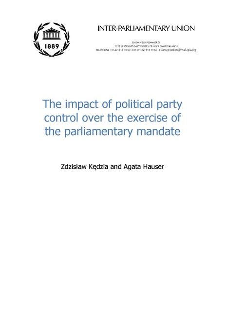 The impact of political party control over the exercise of the ...