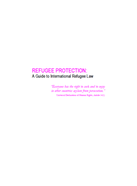 Handbook for Parliamentarians "Refugee protection: A Guide to ...